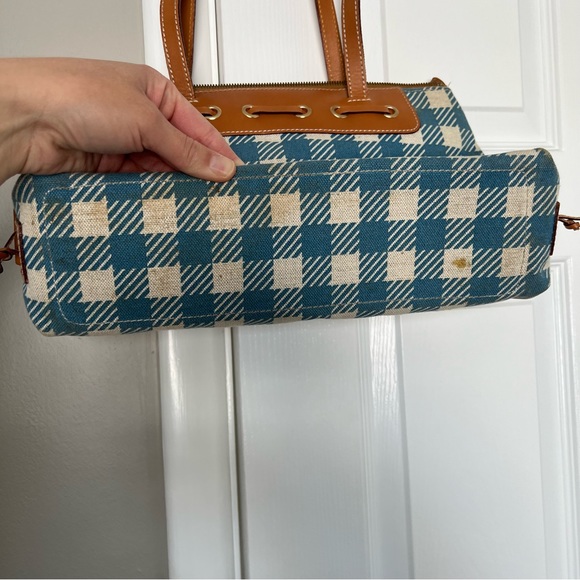 Dooney & Bourke | Bags | Dooney Bourke Vintage Purse Blue White Gingham ...